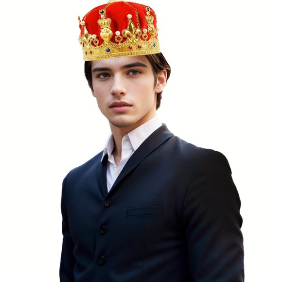 Handmade | Accessories | Royal King Crown Halloween Party Costume Prom ...
